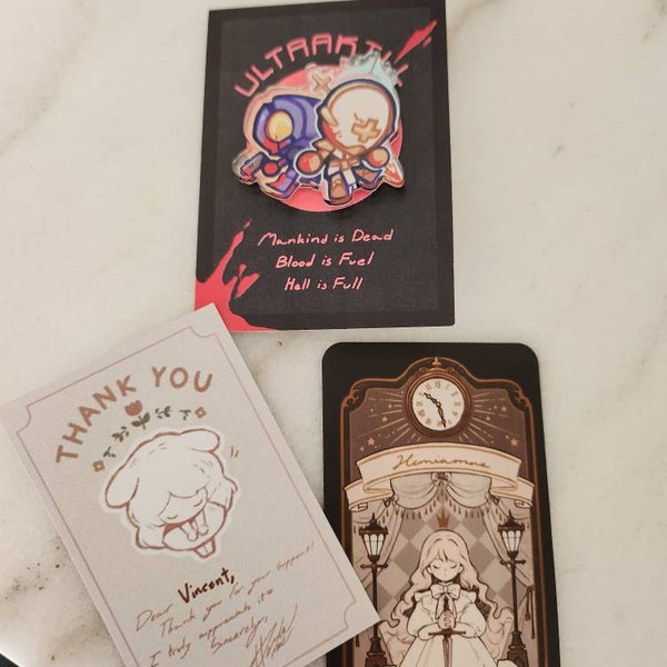 ULTRAKILL V1 and Gabriel Acrylic Pin, Ultrakill Charm, Backpack Decor ...
