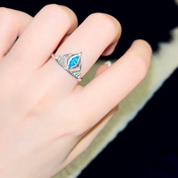 Snow Queen Crown Ring, Snow Queen Headpiece, Snow Queen Tiara Ring ...