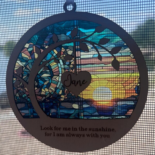 Sympathy Gift, Memorial Suncatcher, Sympathy Gift, Loss of Mom, Mother ...