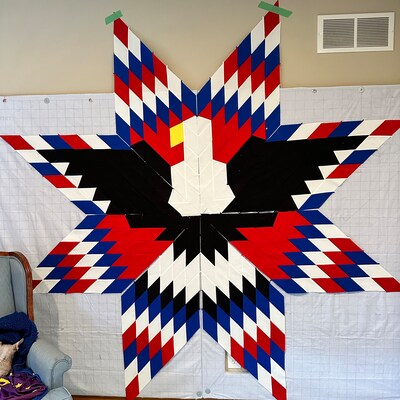 Patriotic Eagle Star Quilt Patterndigital DOWNLOAD - Etsy