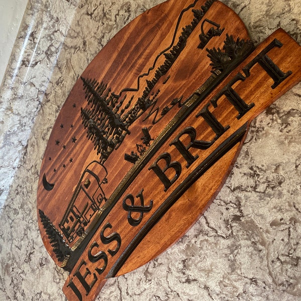 RV Sign, Camper Sign, Engraved Rv Sign, Campsite Flag, RV Flag Hanging ...