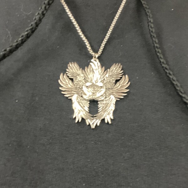 Seraph Pendant, Biblically Accurate Angel Necklace, Seraphim Art ...