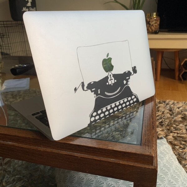 Typing Machine Typewriter Screenwriter MacBook Decal Sticker. Choose ...