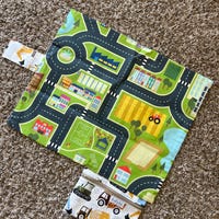 Race Track Travel Car Mat - Fold up Car Mat - Travel Toy -travel Game ...