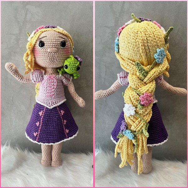 Crochet Princess Merida Doll Pattern, Amigurumi Merida Doll, Amigumi ...