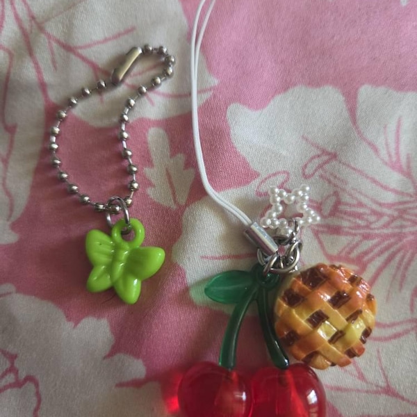 Mini Snack Keychains, Strawberry Peach, Puppy Pastel Charm, Japanese ...