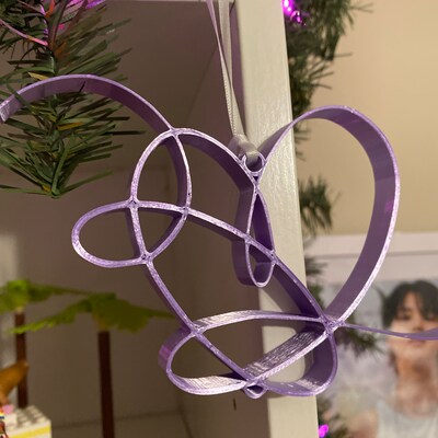 BTS Logo Spinning Keychain 3d Print - Etsy