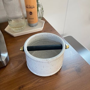 Knock Box Handmade in Ceramic Porcelain With Black Glaze - Etsy