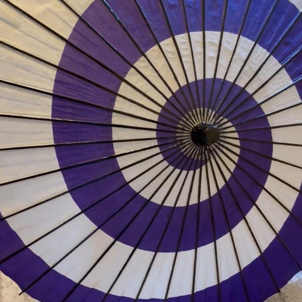 Vitage Japanese Umbrella. Big Japanese Parasol. Higasa With Removable ...