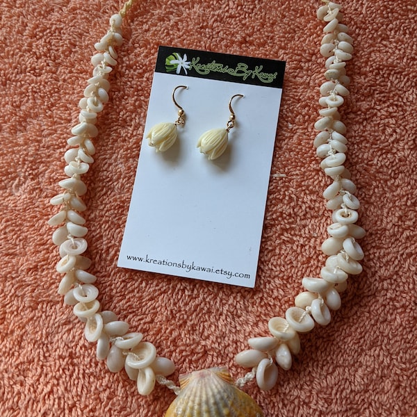 Large Pikake Earrings - Etsy
