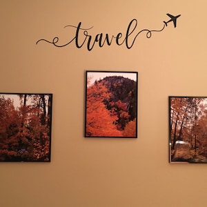 Travel Decal Travel Wall Decal Travel Vinyl Decal Travel Photo Wall ...