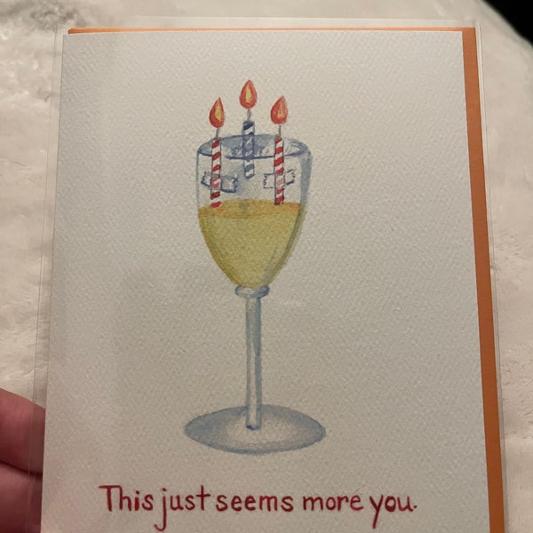 Red Wine Lover's Birthday Card - Etsy