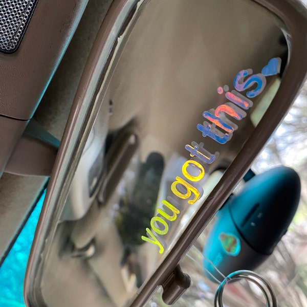 You Got This Car Mirror Decal, Trendy Car Decal, Affirmation Decal, Car ...