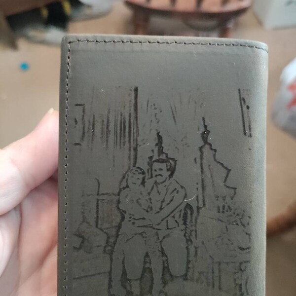 Perfect Leather Trifold Men's Wallet RFID Personalized Monogram ...