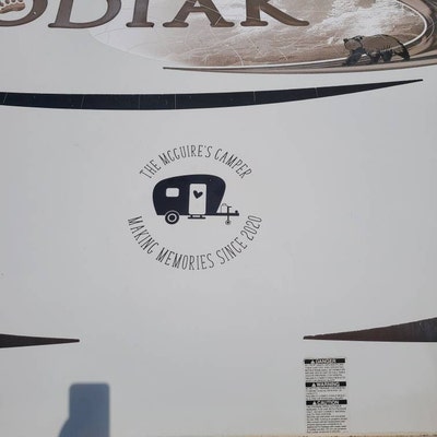 Camper Vinyl Decal/camper Personalized Vinyl Decal/camping Decor/vinyl ...