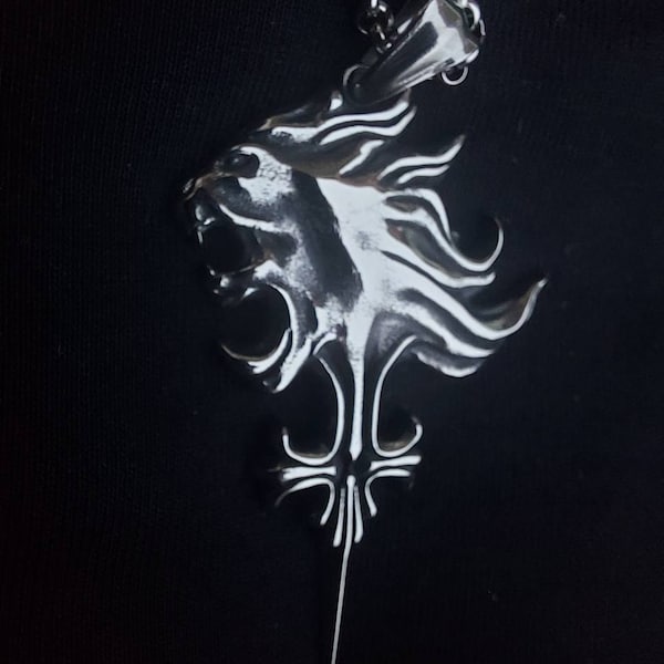 Final Fantasy VIII Large Squall Leonhart Griever Necklace Sterling ...
