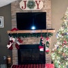 JOY Sign With Wreath – Farmhouse Christmas Decor Indoor - Red Large ...