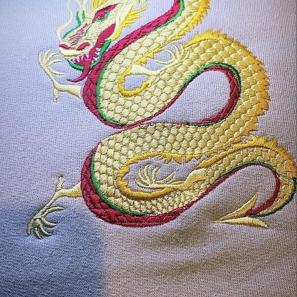 Chinese Dragon Machine Embroidery Design, Instantly Download - Etsy