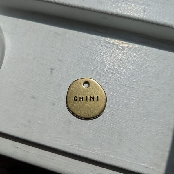 NICO Small: Luxury Hand Stamped Personalized Custom Pet ID Tags for ...