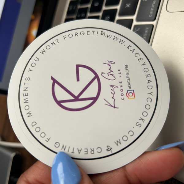 Custom Text Stickers for Business 50 Pack, Personalized Logo Stickers ...