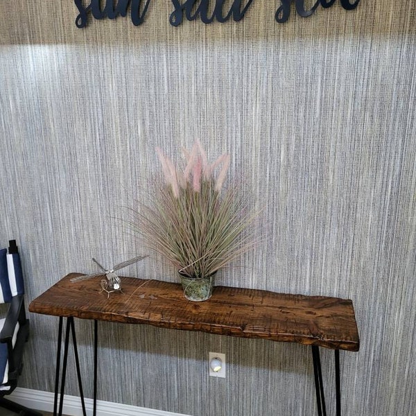 Handmade Entryway Console Table Rustic Country Farmhouse Real ...