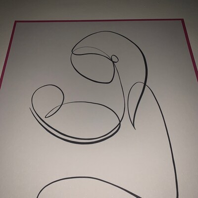 Yorkie Minimalist One Line Drawing - Etsy