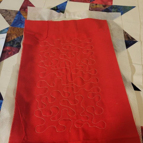 Stipple Quilt Block Machine Embroidery Design. Stipple Quilting ...