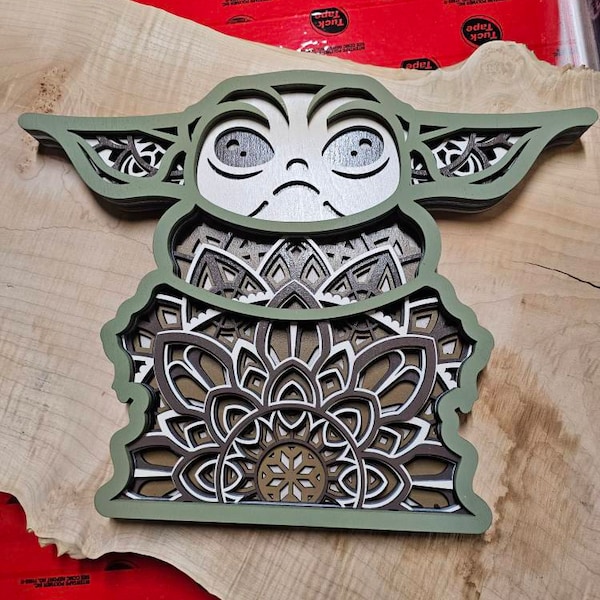 3D Multilayer, Laser Cut SVG - 6 Layer Art Piece for Glowforge - SVG ...