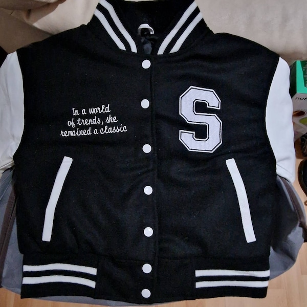 RETRO VARSITY JACKET| Wool Leather Jacket| Customizable Bomber Jacket ...
