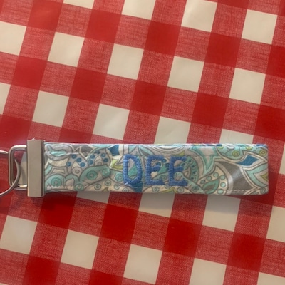 Monogram Wrist Key Fob Key Chain for Women in Your Choice of Colors ...