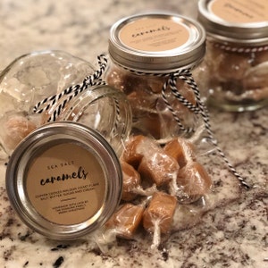 Brush Script Jar and Canning Labels Custom Water and Oil Resistant ...