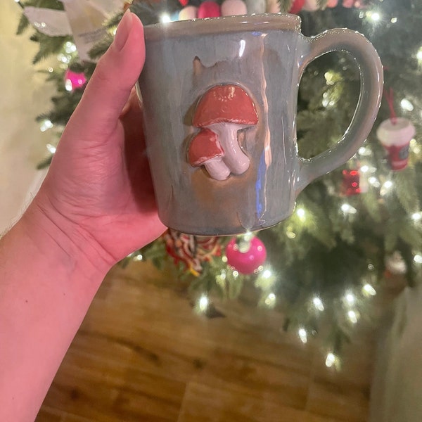 Hand-made Ceramic Mushroom Tea Pot Teapot Tea Cup Set Cups Stoneware ...