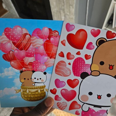 Bubu and Dudu Birthday Card, Cute Birthday Card, Kawaii Greeting Cards ...