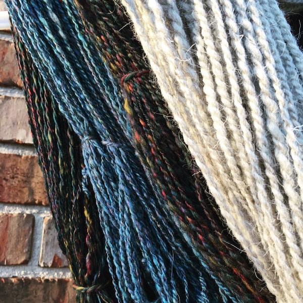4 Oz of Multi Colored Merino Wool Top Dyed Heather 21.5 Micron Roving ...