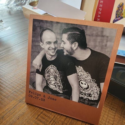 Personalised Solid Copper Photo Print - Etsy