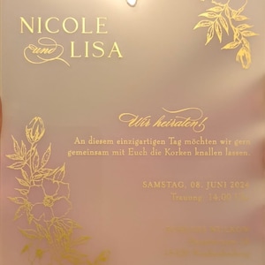 Black Dome Shape Acrylic Wedding Invitations Arch Invite Modern Classic ...