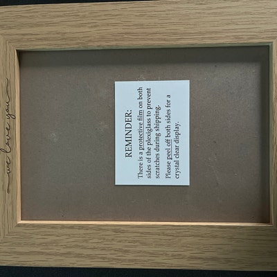 Personalised Custom Text Photo Frame Engraved Photo Frame - Etsy