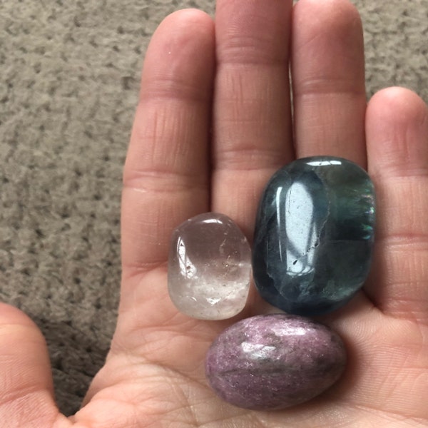 Attention & Focus Crystal Set - Healing Crystals and Stones - Tumbled ...