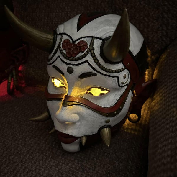 3D Printed Nightmare Geisha Mask 4 Options - Etsy