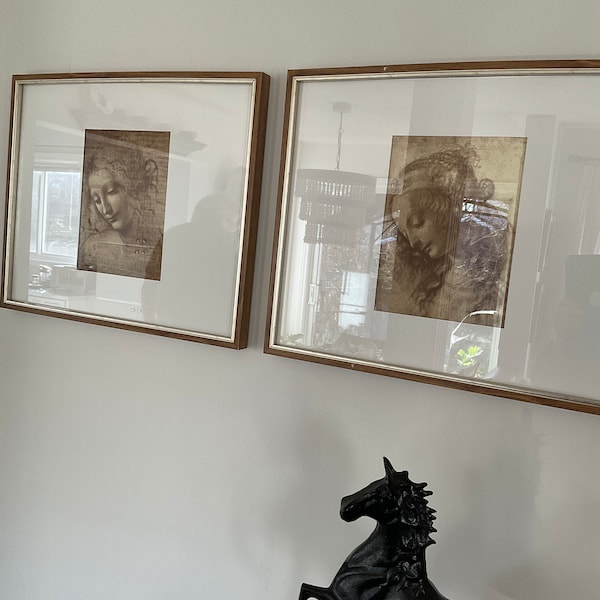 Leonardo Da Vinci Drawings | Renaissance Art | Female Portraits - Set ...