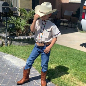 Boys Mexican Traditional Shirt. Guayabera for Boys. Boys Button up ...