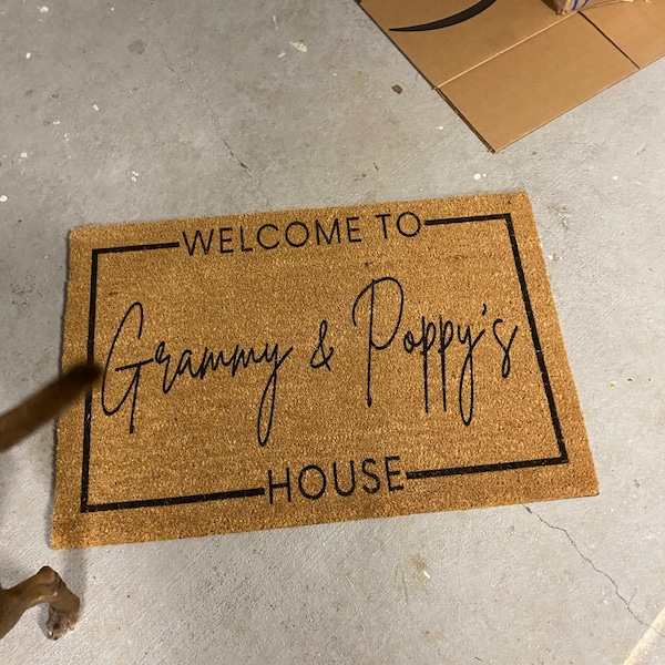 Custom Dorm Decor | Dorm Doormat | Welcome to Our Dorm | Custom Door ...