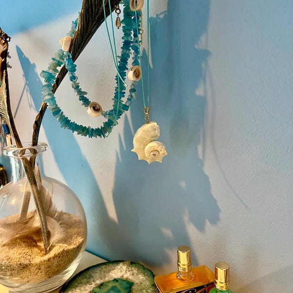 Natural Sea Shell Choker • Summer Beachy Mermaid Necklace • Boho Nature ...