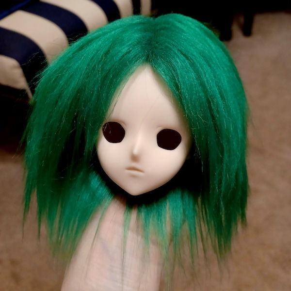 Mohair Yarn Doll Wig With Bangs 5 Colors for Tiny Dolls 3.5-7 Size for ...