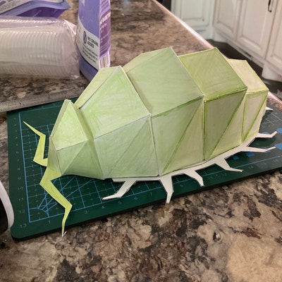 DIY Papercraft Isopod,bug Svg,papercraft Bug,papercraft Insect,low Poly ...