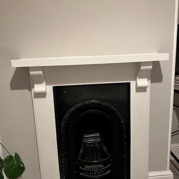 JOINERY GRADE L Shelf With Corbels I Handmade L Wooden Mantel Shelf ...