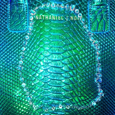 Swarovski Like Multi-colored Necklace. Gema. Contemporary Look Crystal ...