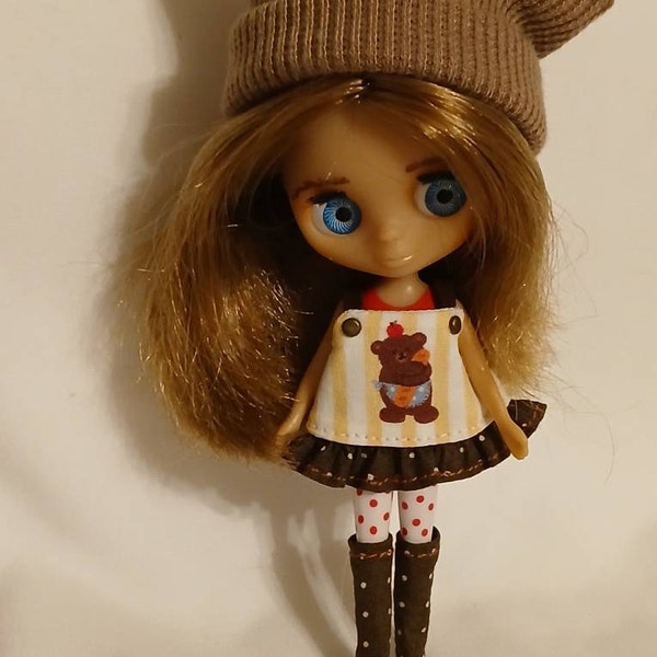 Labubu Macaron Outfit : "lovely Orange Set" (jumpsuit and Cap) - Etsy