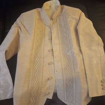 Traditional Filipiniana Maria Clara Alampay With Black Skirt - Etsy