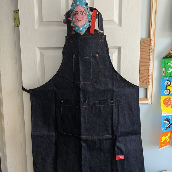 Blue Denim Apron for Women - Etsy